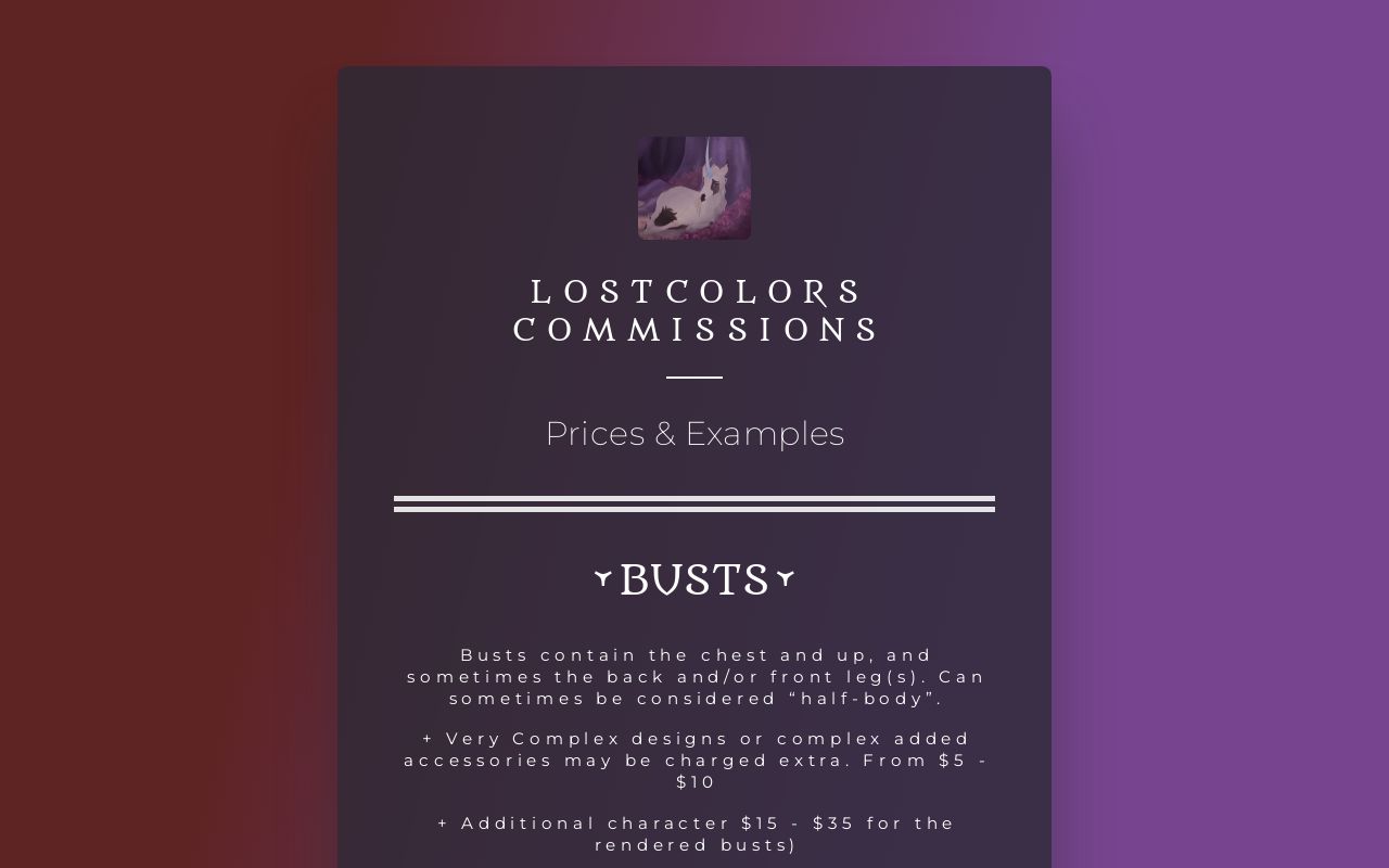 LostColors Commissions